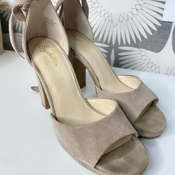 Seychelles | Shoes | Seychelles Platform Nude Suede Heel | Poshmark